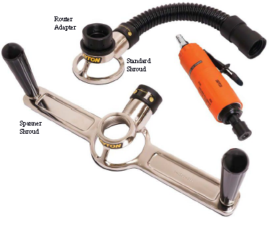 Clayton Router Shroud - North Composites Engineering